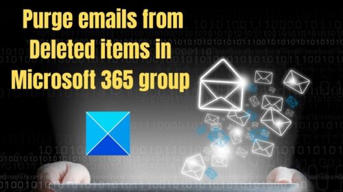 How to purge emails from Deleted items in Microsoft 365 group