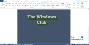 How to create a 3D text effect in Word