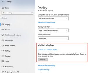 Second monitor not displaying in Windows 11/10 after Update