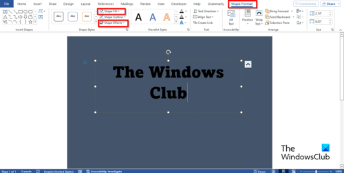 How to create a 3D text effect in Word