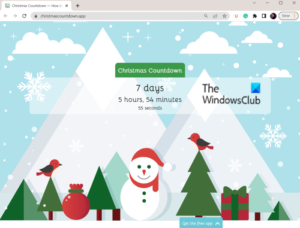 Best free Christmas Countdown apps and widgets for Windows PC