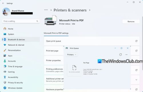 Print job stuck in queue? Clear Printer queue in Windows 11