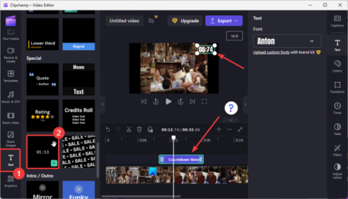 How to add Timer in Video on Windows 11/10