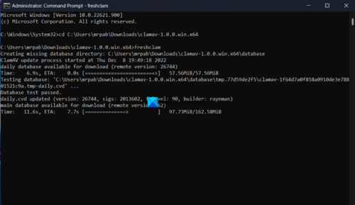 How to set up and use ClamAV on Windows PC