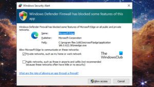 Windows Defender blocks Microsoft Edge on Windows PC