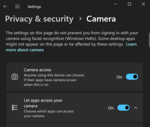 Camera Error 0xA00F4291 Video Preview Start Failed
