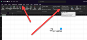 Excel found a problem with one or more formula references