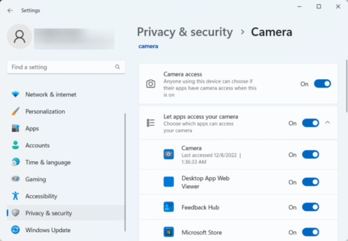Fix Camera App Error 0xa00f4240 Unknown in Windows 11/10
