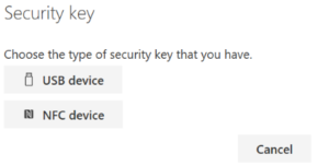 How to set up Security Key for Microsoft Account