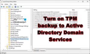 How to backup TPM key on Windows 11/10