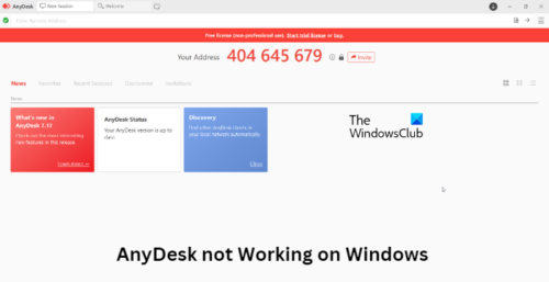 AnyDesk not working and keeps getting disconnected on Windows