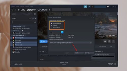 How to Bulk Install multiple Games at once in Steam on PC