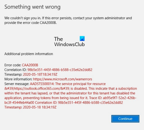 Fix CAA2000B Office Outlook, Word or Excel error