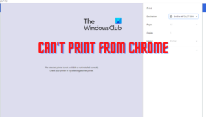 Can't Print from Google Chrome on PC [Fixed]