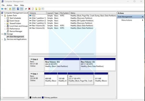 Hard Drive missing after cloning in Windows 11