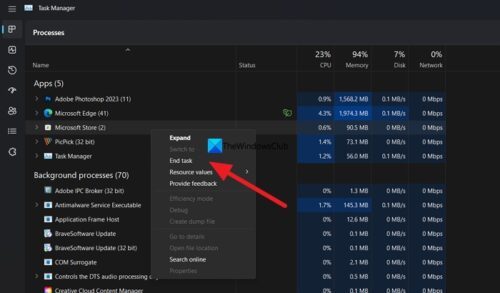 Fix There has been an error in Microsoft Store