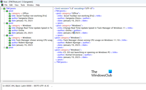 Best free XML Editor Software for Windows computers