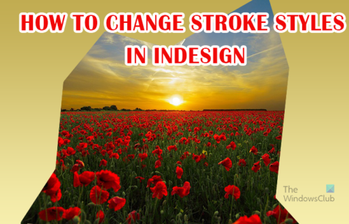 How to change Stroke Styles in InDesign