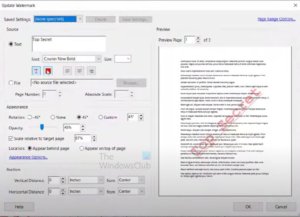 How to add, update or remove a watermark in Acrobat