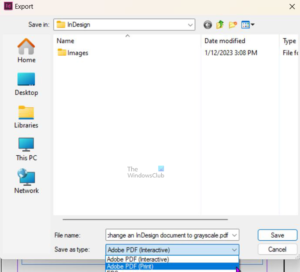 How to convert InDesign document to grayscale