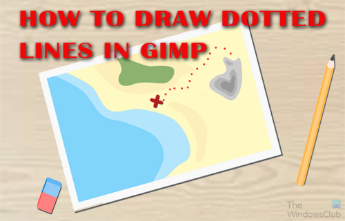 How to draw a Dotted Line in GIMP