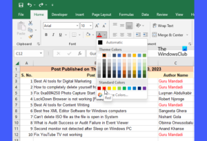 How to Find and Replace Text Color in Excel