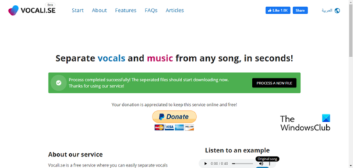 Best free Online Vocal Removers for PC