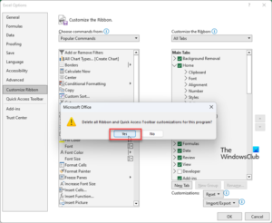 Excel Toolbar not working [Fix]