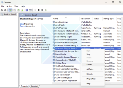 Bluetooth device Paired but Not Connected in Windows 11/10