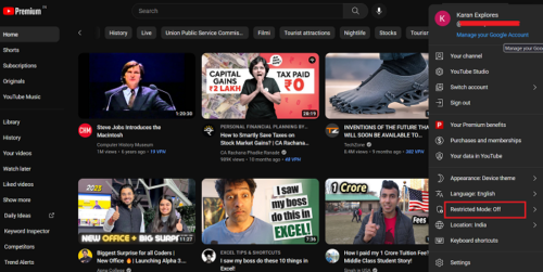 How to turn off Restricted Mode on YouTube Network Administrator