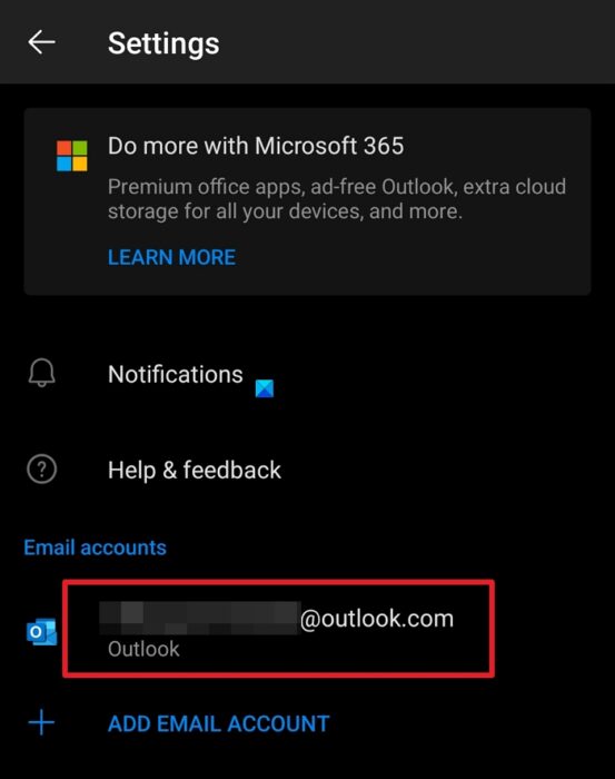 Remove Email Account from Outlook on Windows, iPhone, Android