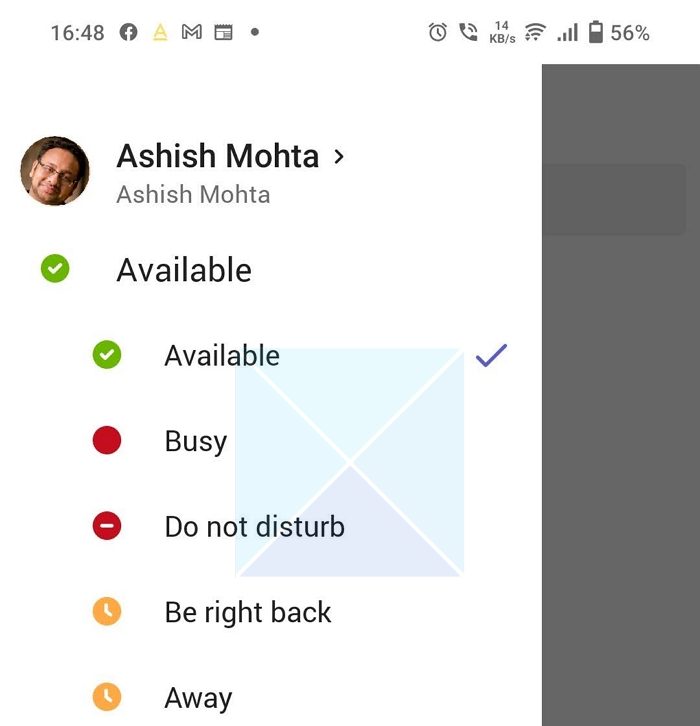 Microsoft Teams Status not updating or changing