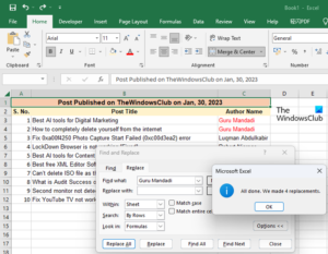 How to Find and Replace Text Color in Excel