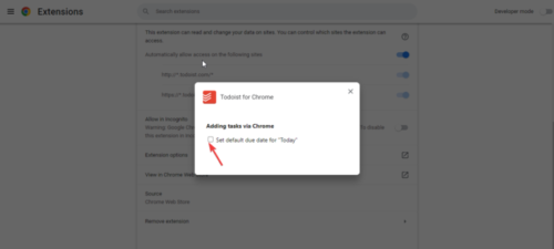 How to use Todoist Chrome extension
