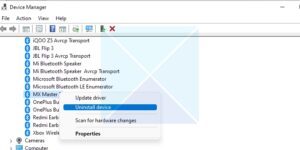 Bluetooth device Paired but Not Connected in Windows 11/10