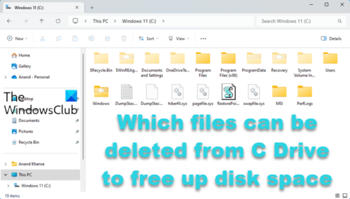 What can I delete from Windows folder in Windows 11/10?