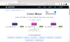 Best free Color Mixing apps and online tools for Windows 11/10
