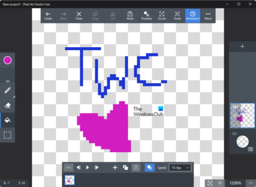 How to create Pixel Art on Windows 11/10?