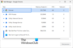Fix Error code Out of Memory in Chrome, Edge, Brave