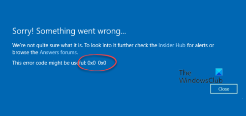 How to fix Error Code 0x0 0x0 on Windows computers
