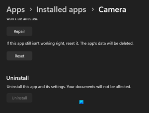 Fix 0xA00F4245 (0x80070005) Camera Error on Windows 11/10