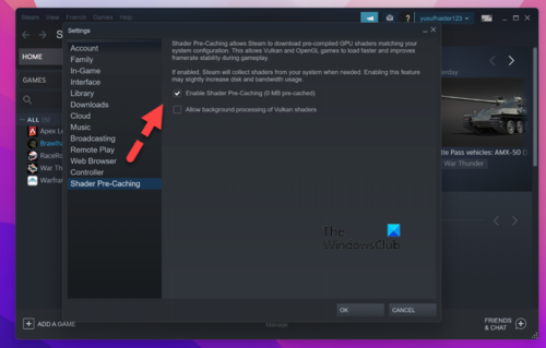 Game keeps compiling shaders every time I open it