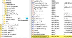 Change Screen Saver Password Grace Period in Windows 11/10