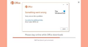 Fix Error 30016-22 when installing Office