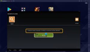 Fix Failed to load channels error in BlueStacks