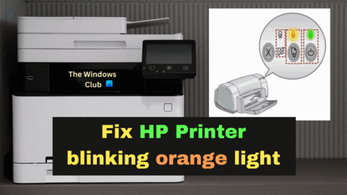 Fix HP Printer blinking orange light Fix HP Printer blinking orange light