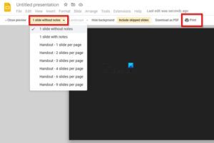 How to use and print Google Slides with Speaker Notes