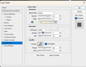 How to add a glow to images and texts in Photoshop