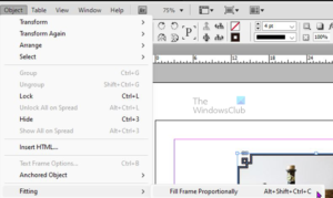 How to place Image in Frame in InDesign