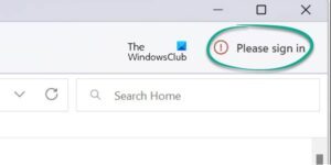 How to remove Please Sign In from File Explorer in Windows 11